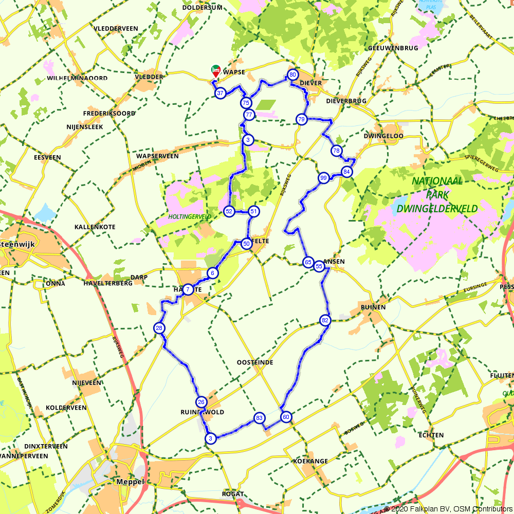 Routiq - 1220208 Tour Havelte and Uffelte from Wapse