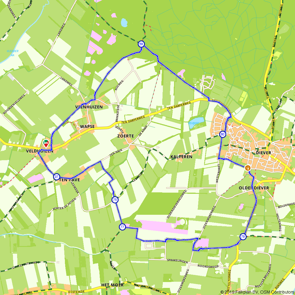 Wapse-thief-wapse - Westerveld - Cycling route | Route.nl