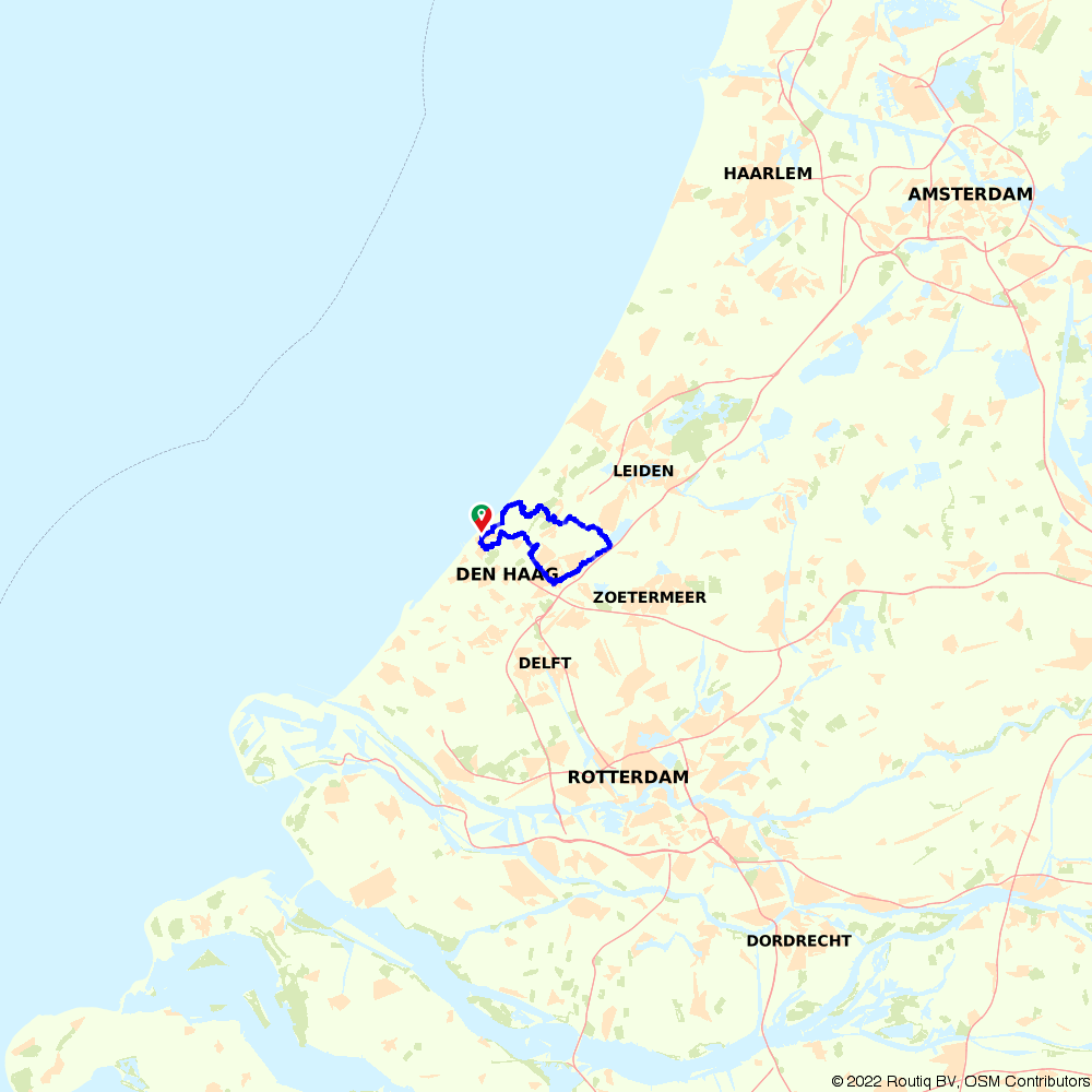 Scheveningen, The Hague and Leidschendam - The Hague - Cycling route ...