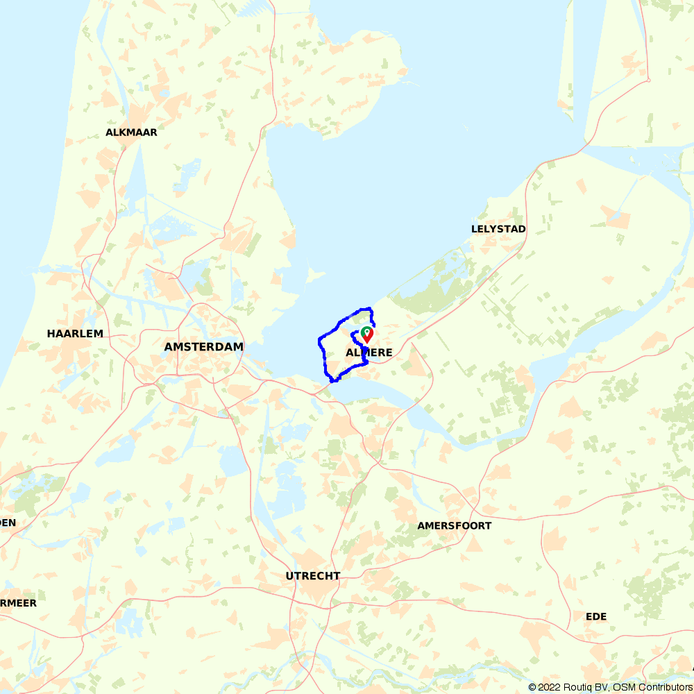 Almere, Muiderzand-Pampus-Noorderplassen - Almere - Fietsroute | Route.nl