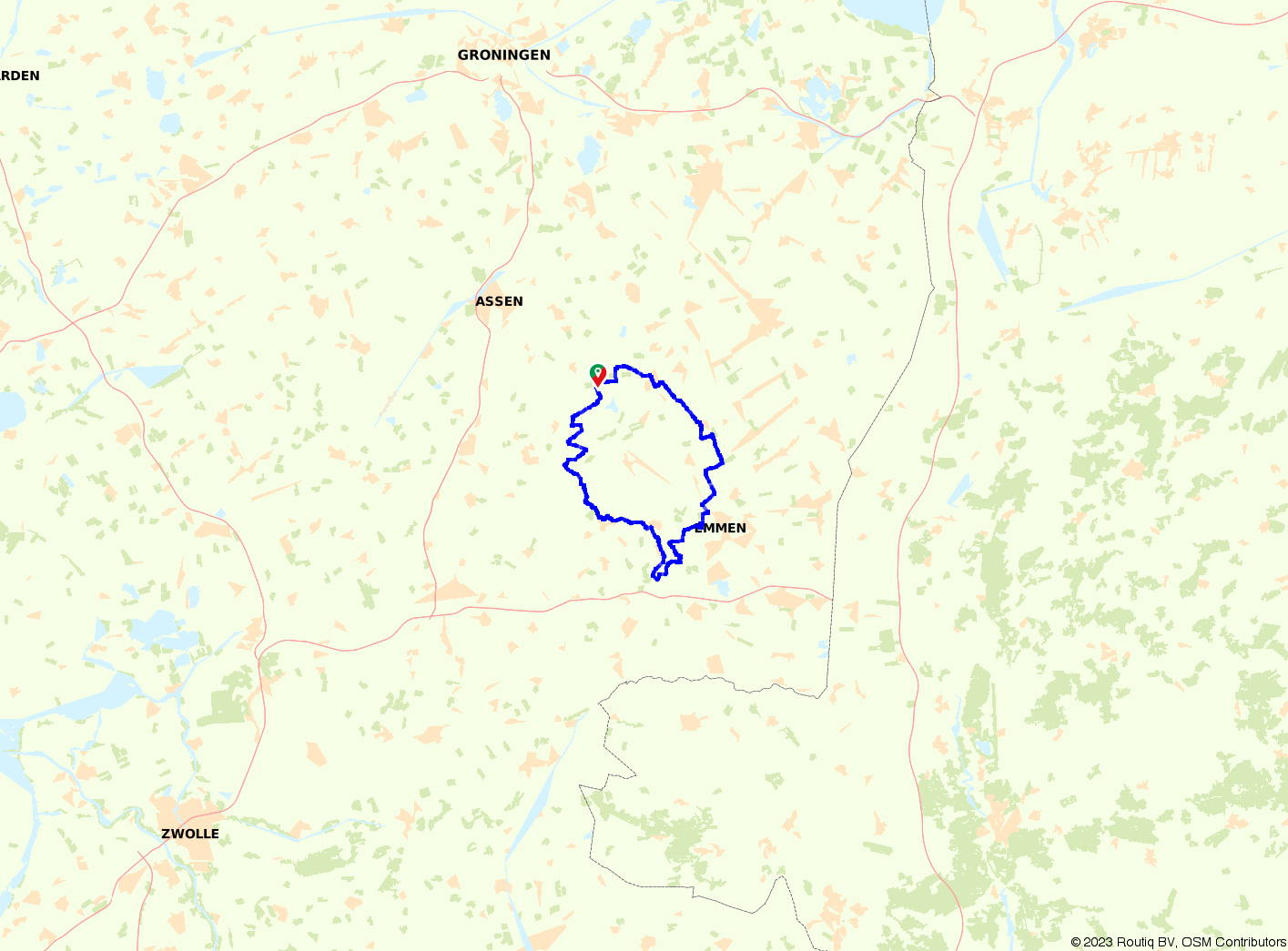 Rondje midden Drenthe - Aa en Hunze - Fietsroute | Route.nl