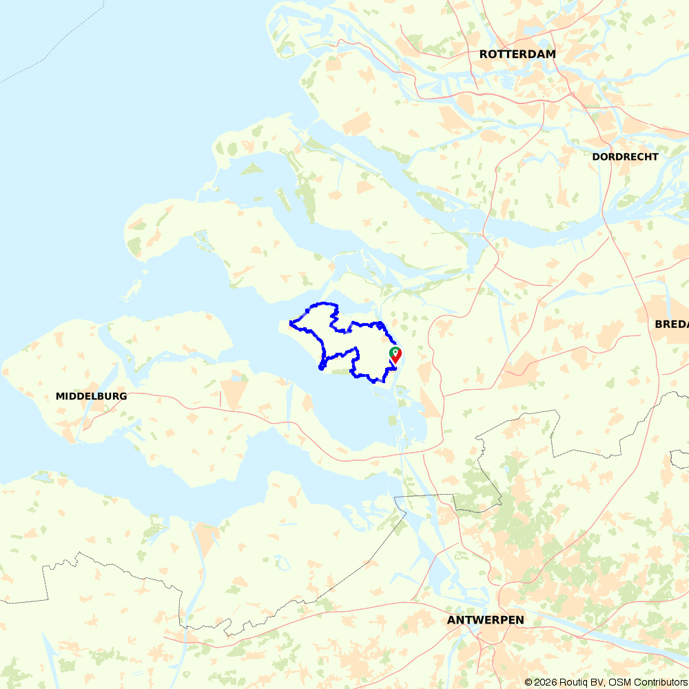 Fietsroute op Tholen - Tholen - Fietsroute | Route.nl