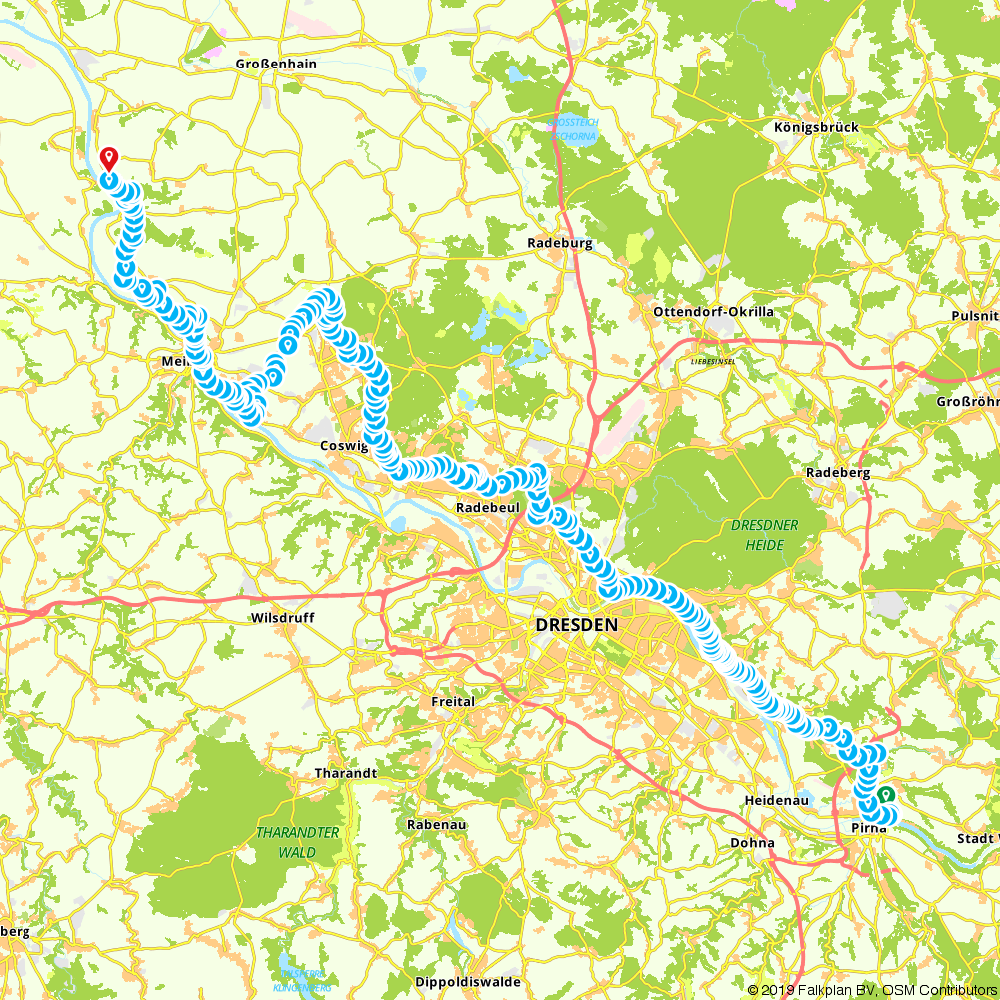 SAKSIAN WINE WALKING TRAIL DRESDEN-ELBLAND - Pirna - Hiking route ...