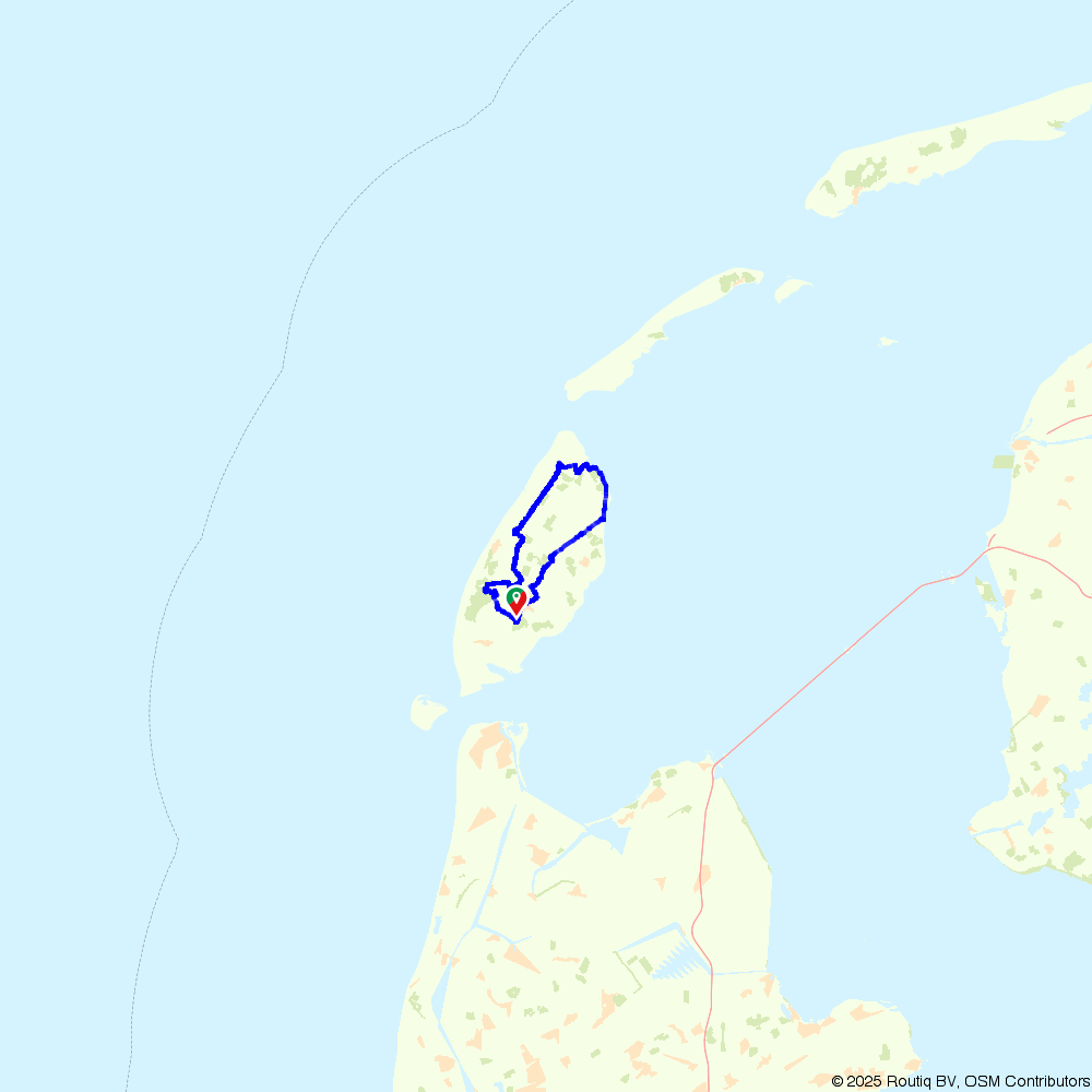 The Hoorn, Den Burg and De Cocksdorp - Texel - Cycling route | Route.nl