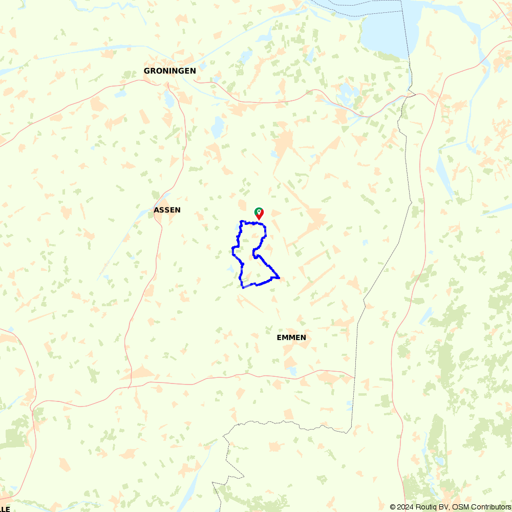Tour of Borger, Exloo and Gasselte - Aa en Hunze - Cycling route | Route.nl