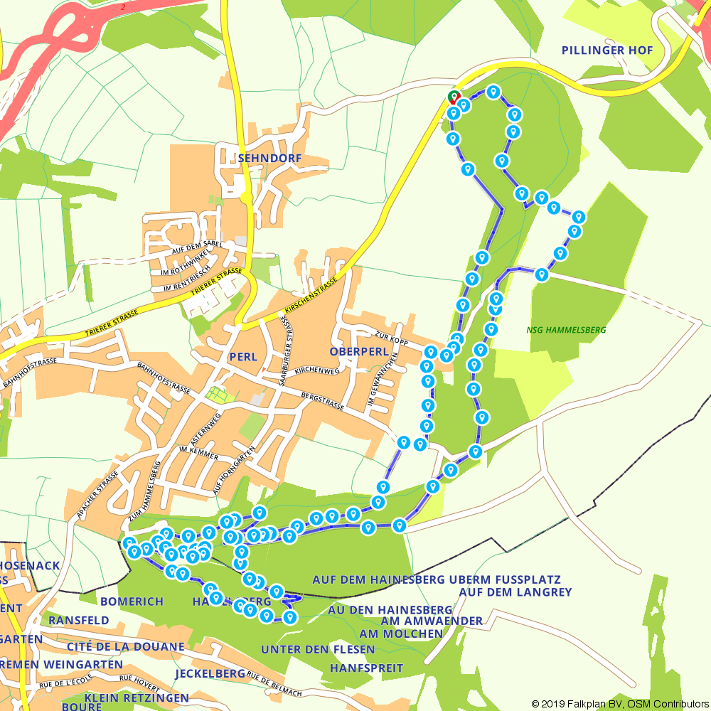 Panoramaweg Perl - Perl - Wandelroute | Route.nl