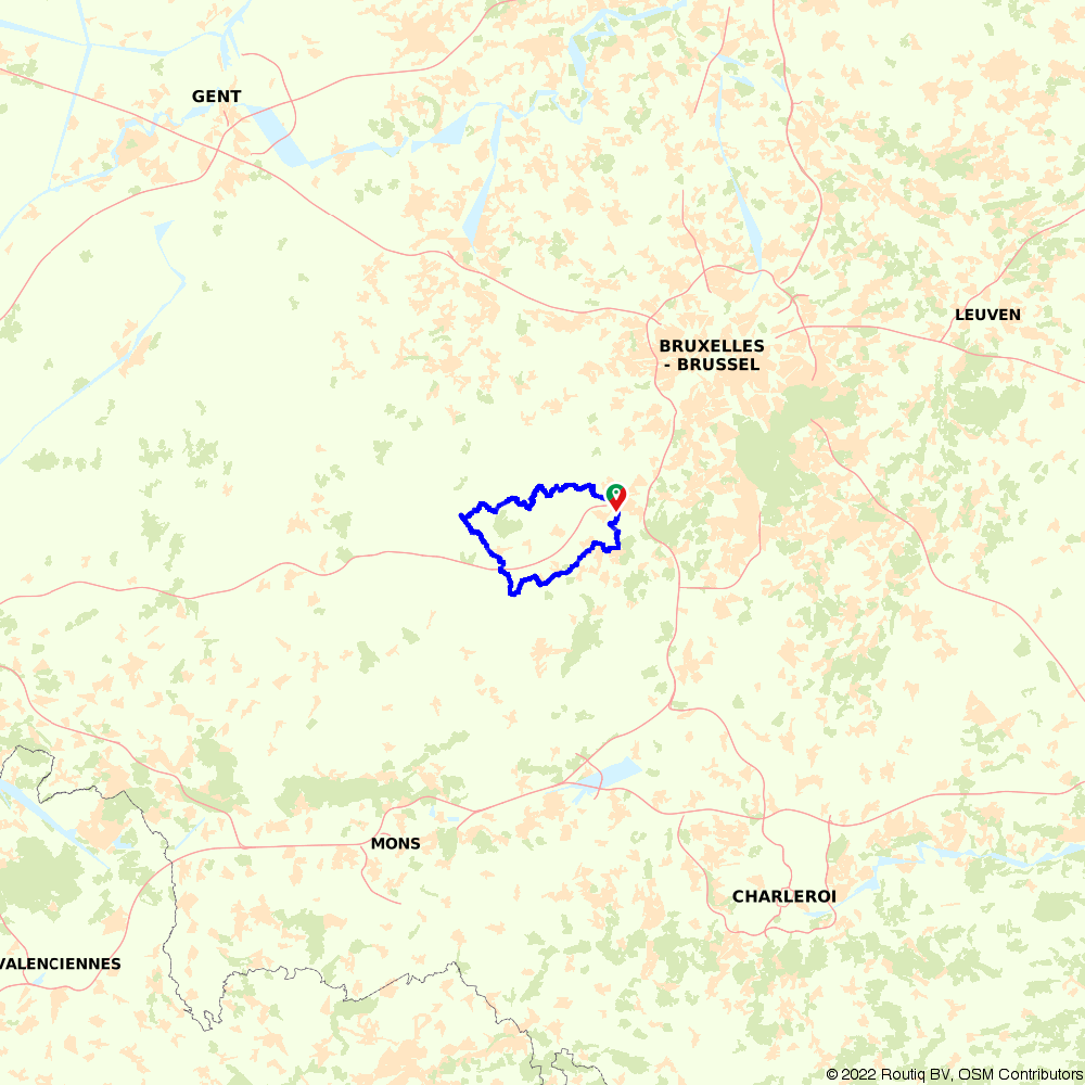 Lembeek, Rebecq and Enghien - Halle - Cycling route | Route.nl