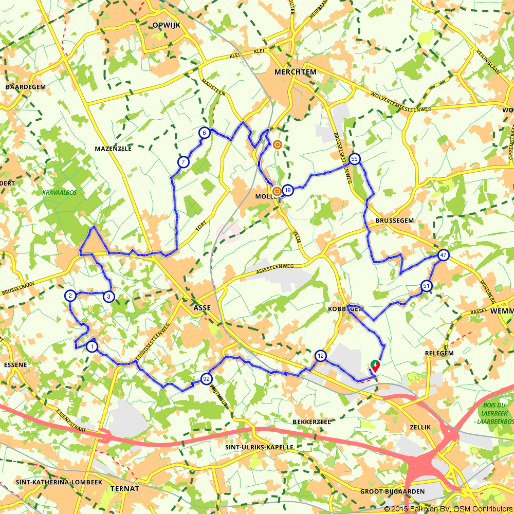 Routiq - 125653 Asse, Mollem and Hamme