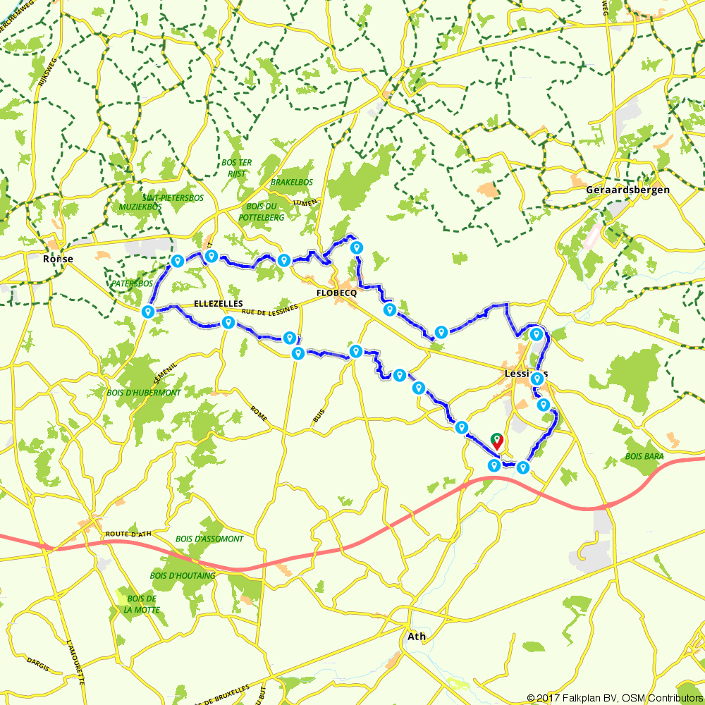 Cycling through Papignies, Ellezelles and Ghoy - Lessines - Cycling ...