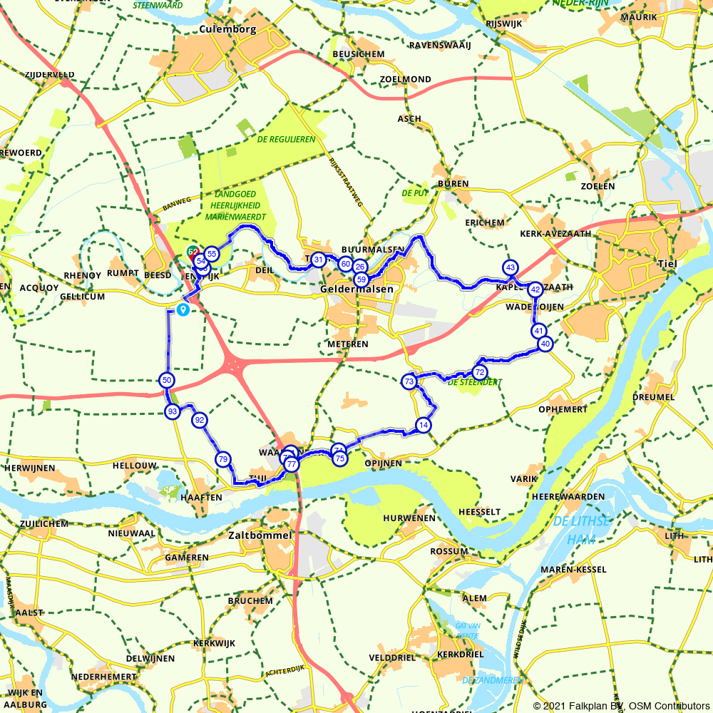 Tour of Geldermalsen, Linge and Neerrijnen - West Betuwe - Cycling ...