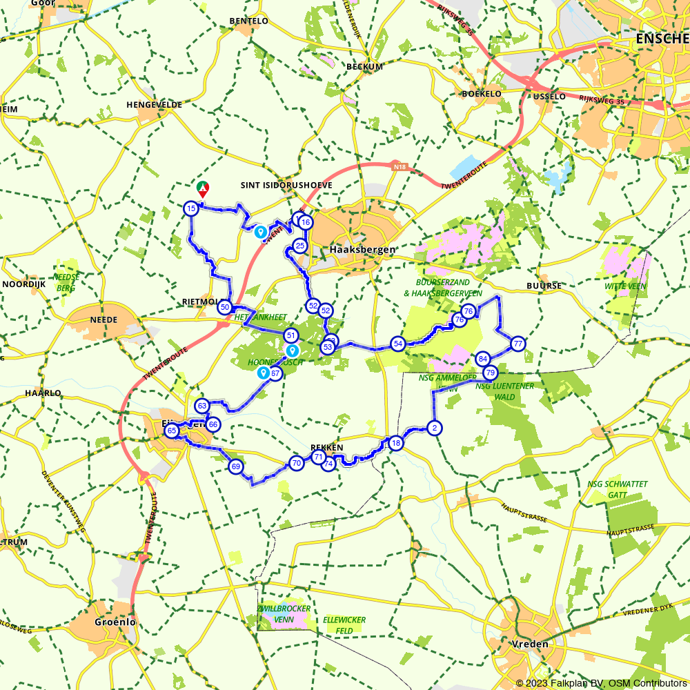 Routiq - 126017 Tour of Lankheet, Haaksbergerveen and Eibergen