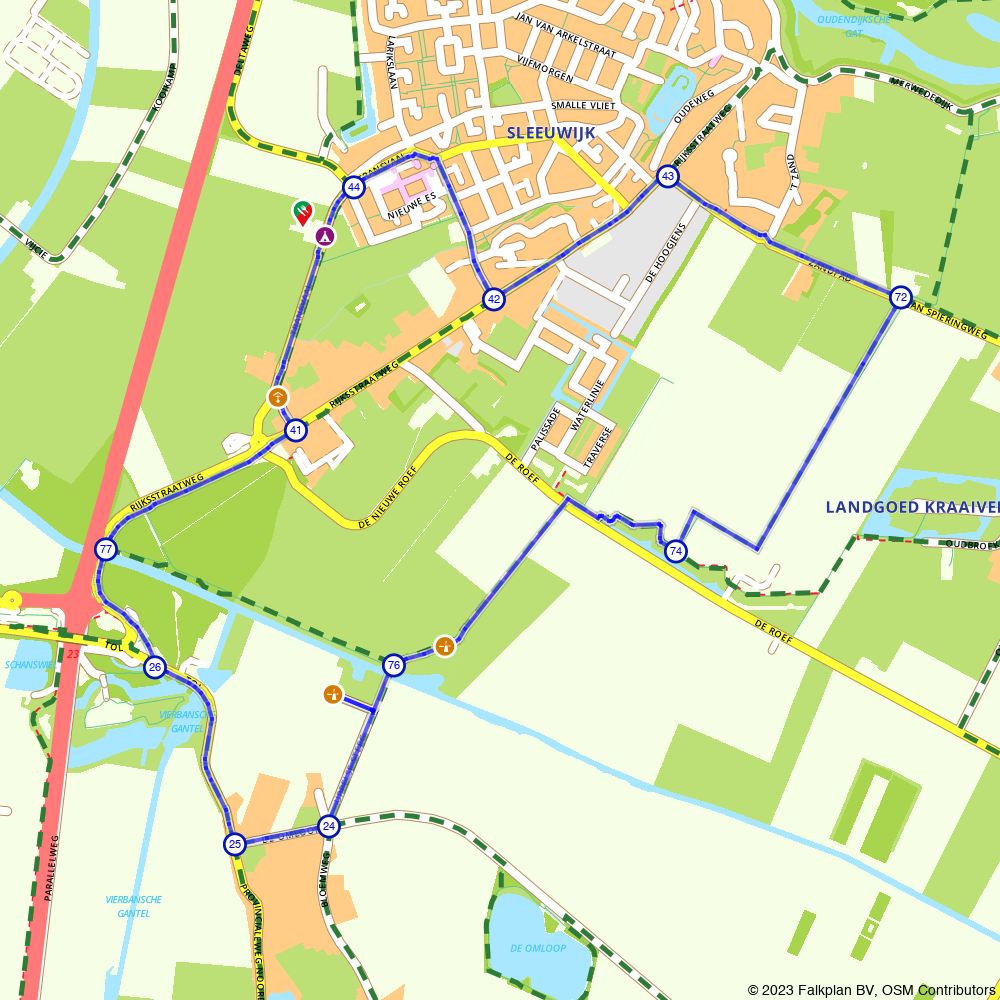 1263459 Werkendam and Fort Altena walking route