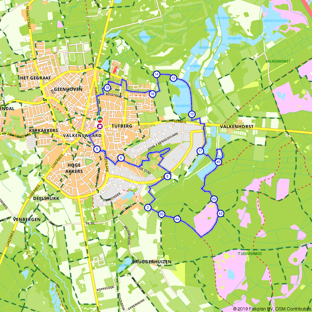 Walking tour Schaapsloopven and Valkenhorst - Valkenswaard - Hiking ...