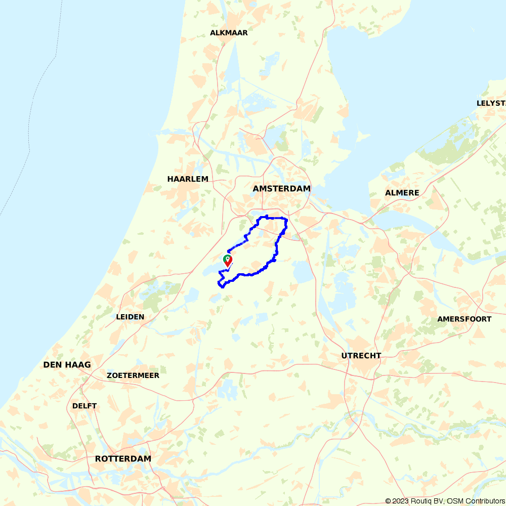 Tour of the Amsterdam Forest and Amstel - Aalsmeer - Cycling route ...