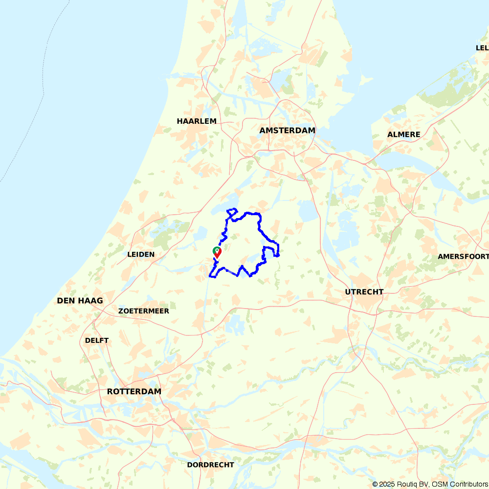 Water cycling: lakes and rivers route - Alphen aan den Rijn - Cycling ...