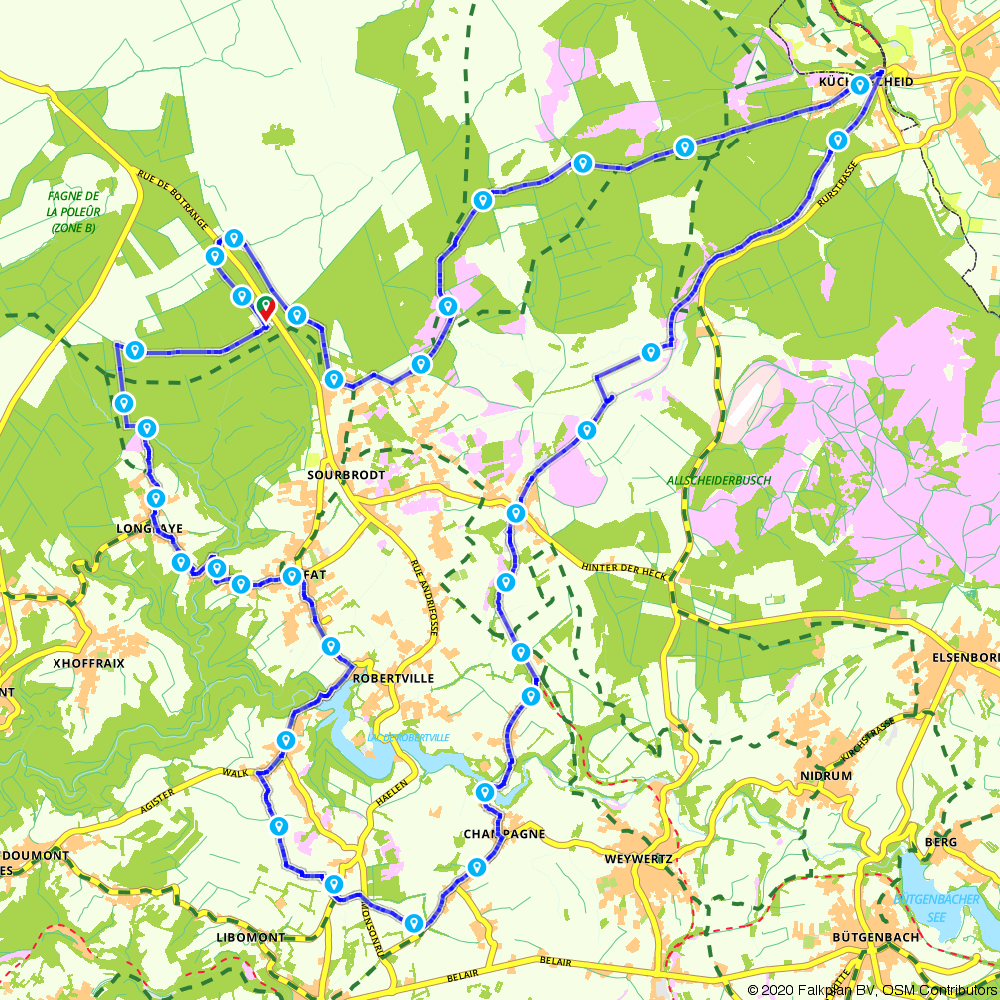 Ovelo - De Hoge Venen tussen Rur en Warche - Waimes - Fietsroute | Route.nl