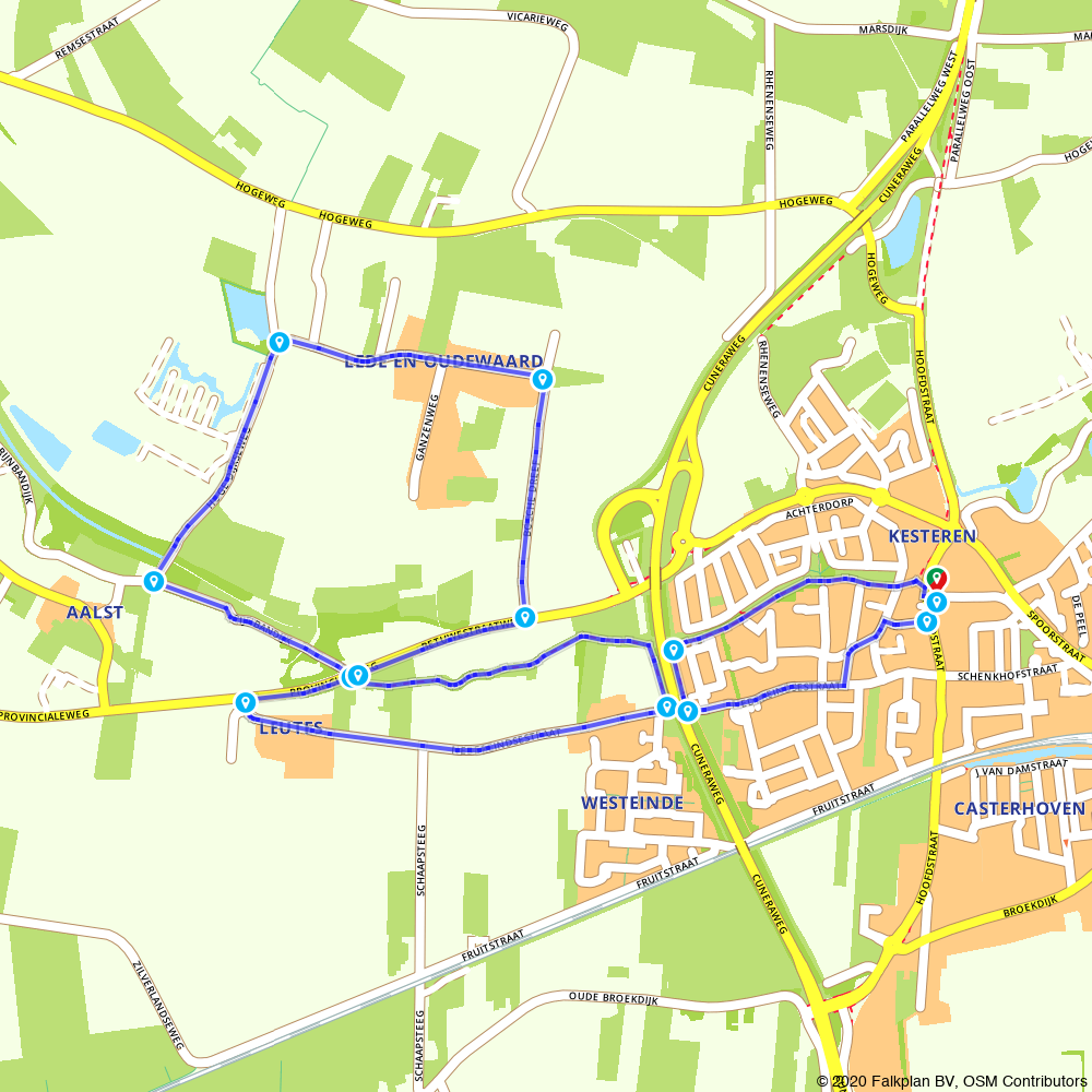 A tour of the Kesteren countryside - Neder-Betuwe - Hiking route | Route.nl