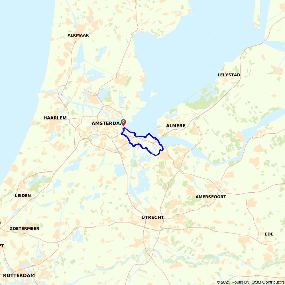 Cycling route through the nature around Amsterdam - Amsterdam - Cycling ...