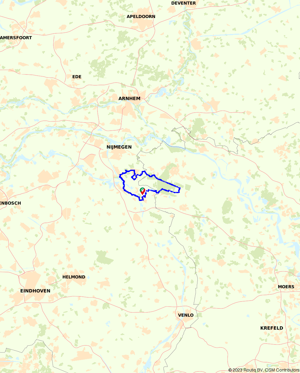 1283311 Tour Cuijk, Groesbeek and Reichswald from Gennep