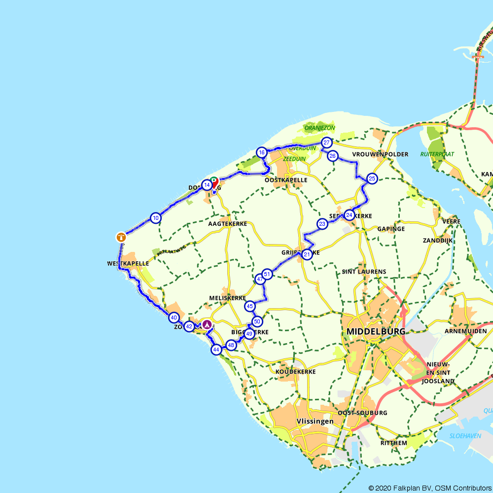 Cycling around Domburg, Zoutelande and Oostkapelle - Veere - Cycling ...