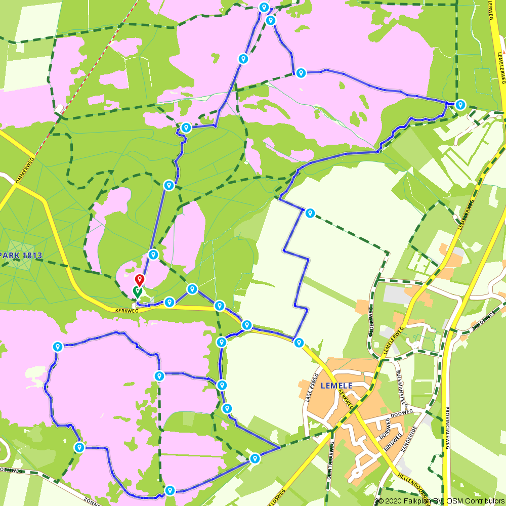 Lemelerberg 1 - Ommen - Hiking route | Route.nl
