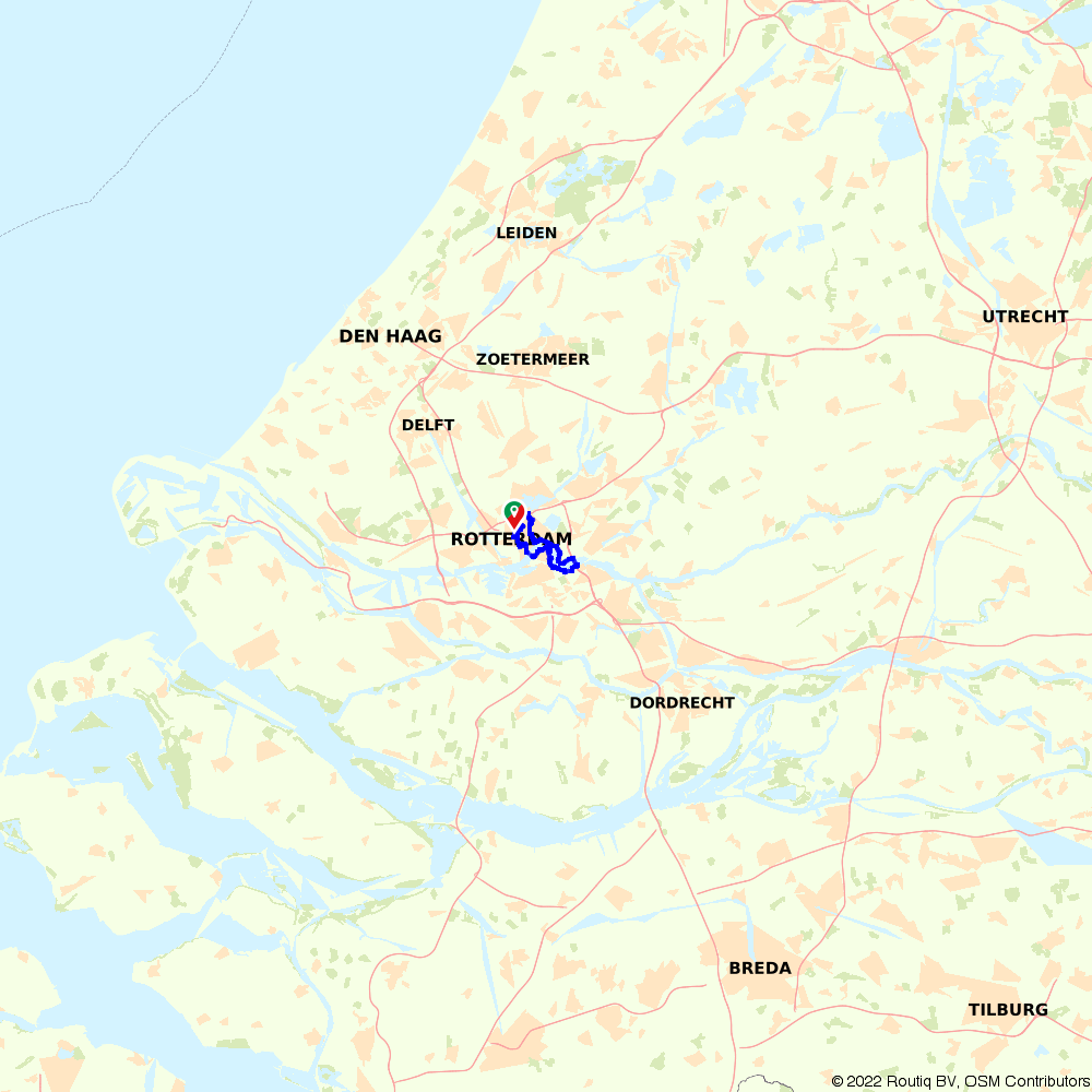 Tour Rotte & Kop van Zuid - Rotterdam - Cycling route | Route.nl