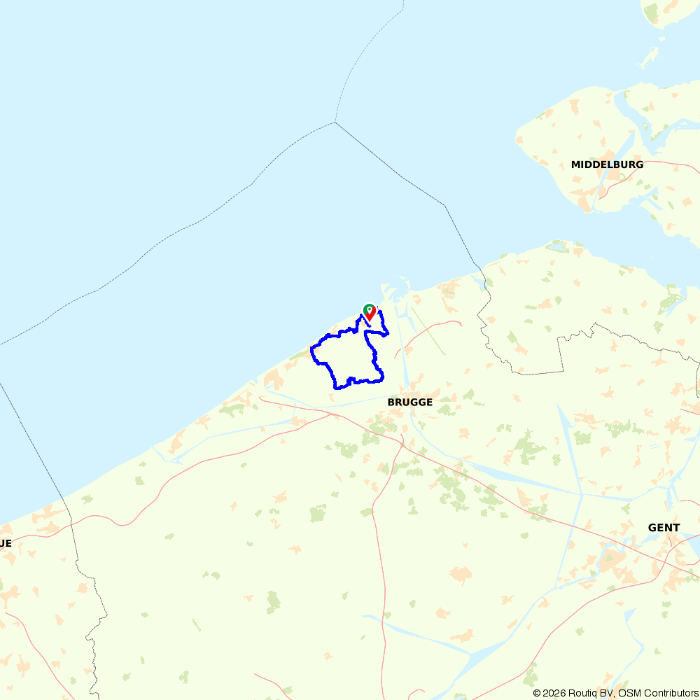 Tour Blankenberge - Blankenberge - Cycling route | Route.nl