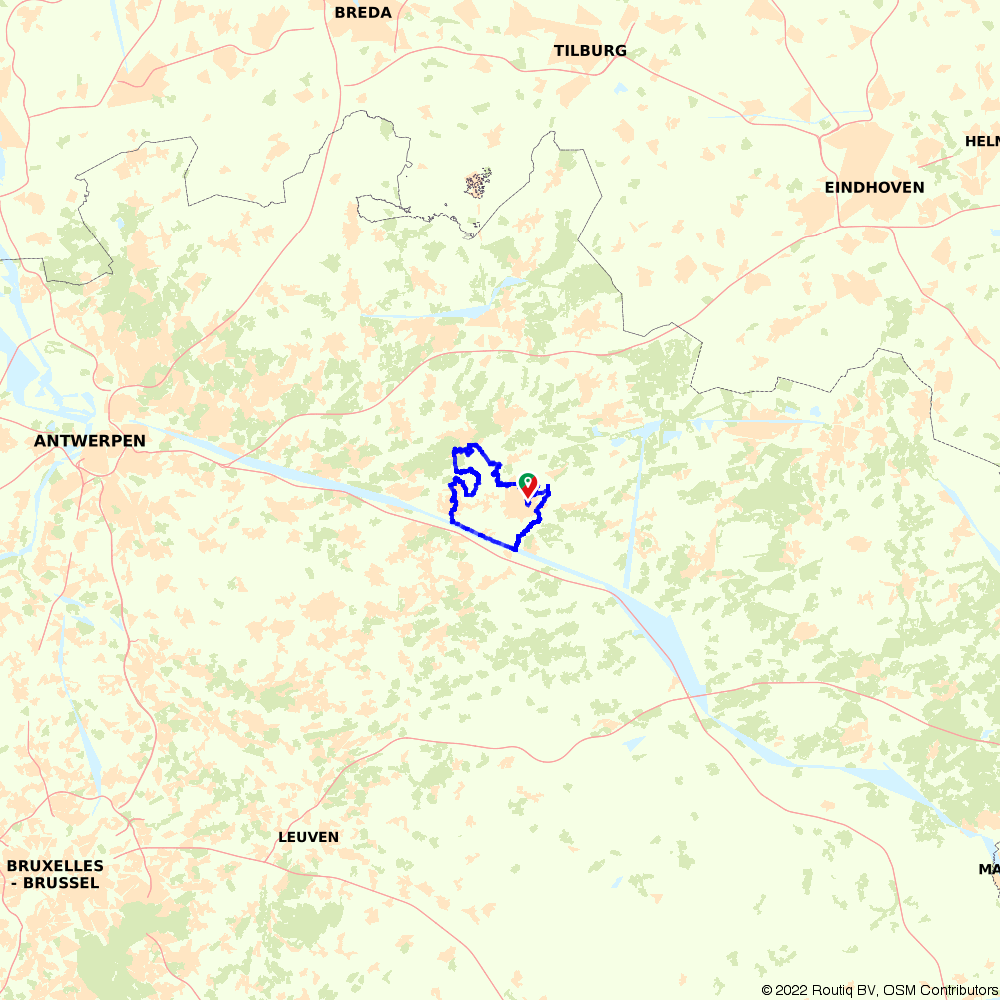 Round Yellow - Geel - Cycling route | Route.nl