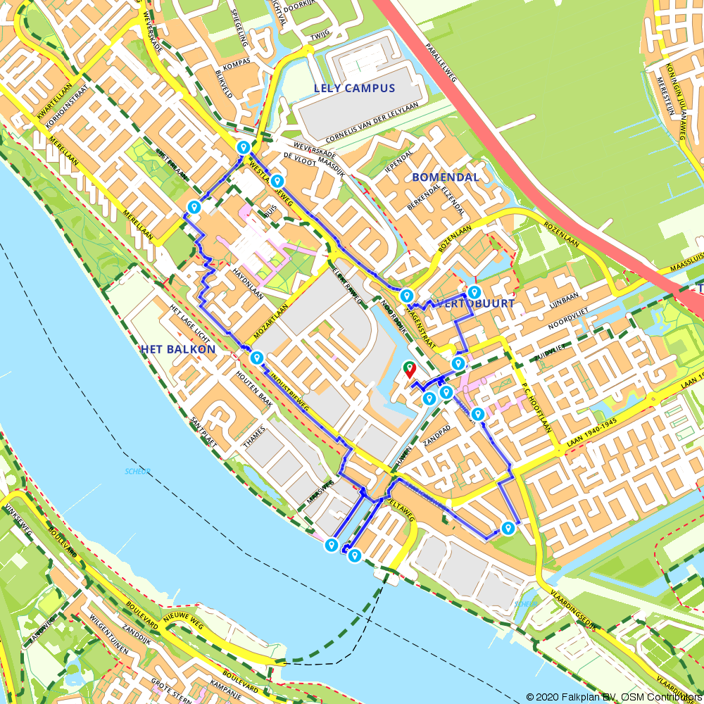 Discover statues in Maassluis on foot - Maassluis - Hiking route | Route.nl