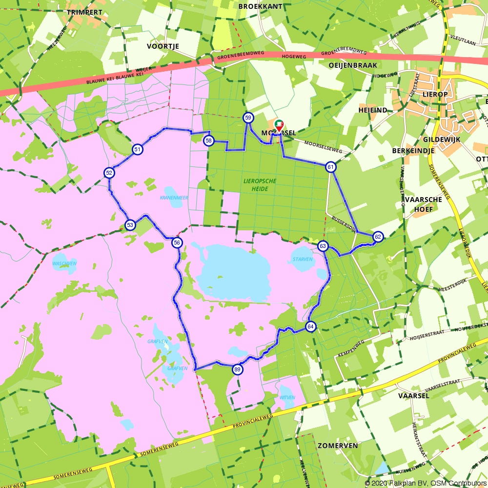 Tour of Strabrechtse Heide TV - Someren - Hiking route | Route.nl