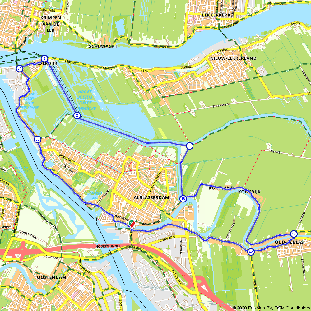 Solex Experience Mill Tour - Alblasserdam - Cycling route | Route.nl