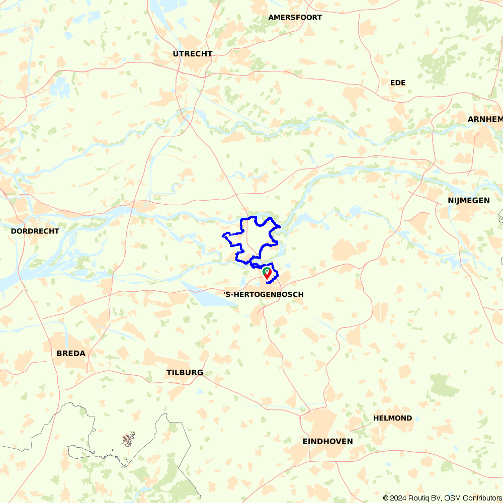 Rosmalen - 's-Hertogenbosch - Cycling route | Route.nl