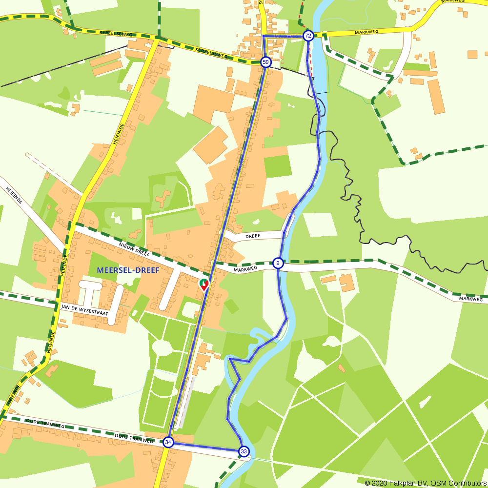 1310746 Monastery and Mariapark Meersel-Dreef and along De Mark.