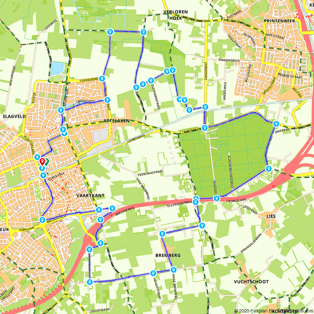 Routiq - 1334219 lost corner liesbos route 20 km