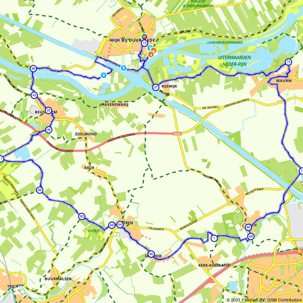 133661 From Wijk bij Duurstede through the Betuwe