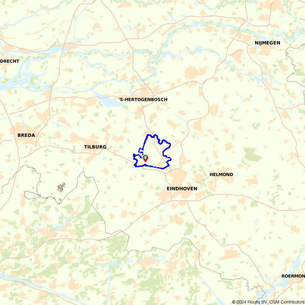 Tour of Boxtel, Oirschot and Liempde - Oirschot - Cycling route | Route.nl