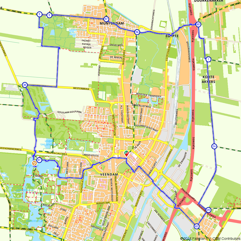 Tour of Veendam - Veendam - Cycling route | Route.nl