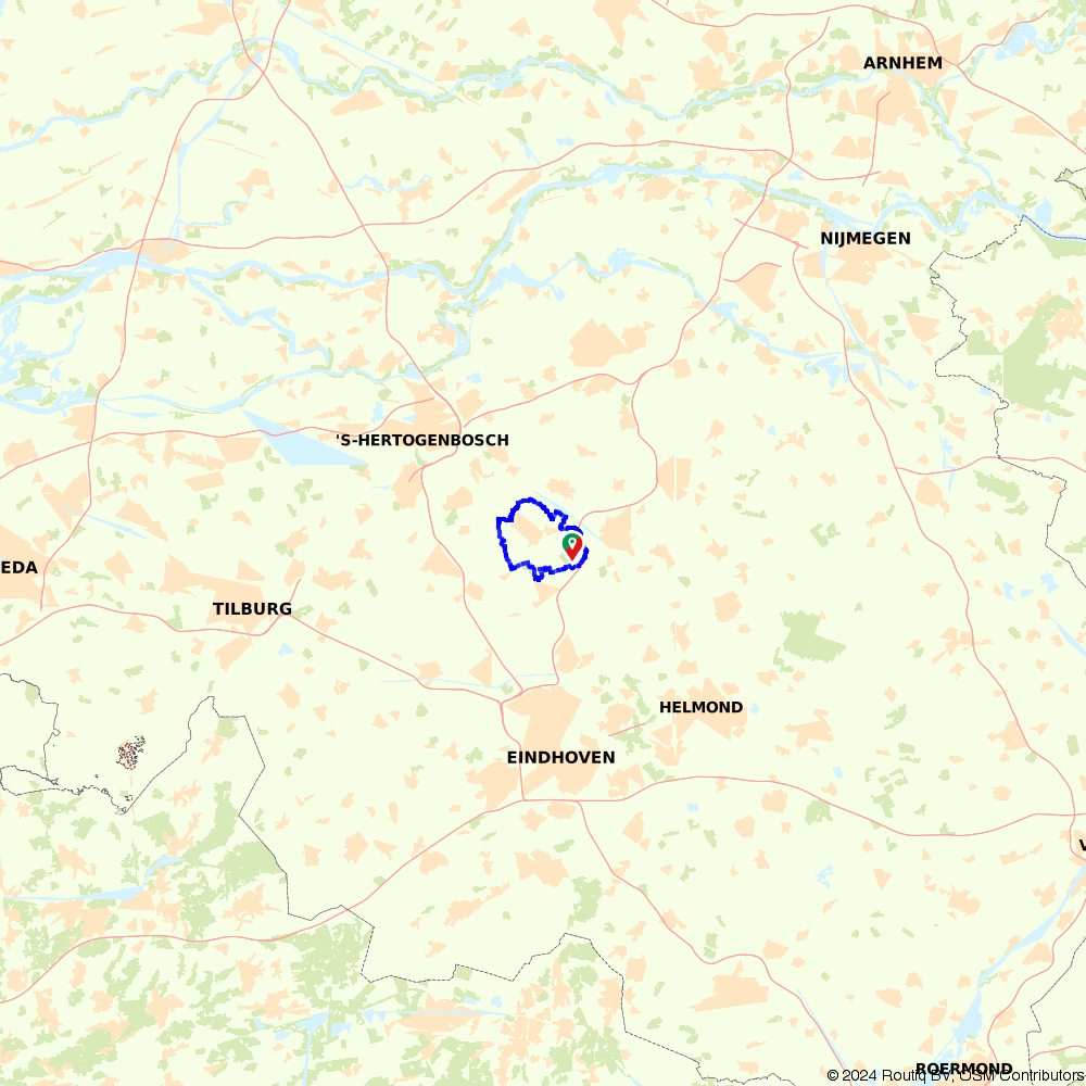 Sint-Oedenrode, Schijndel and Eerde - Meierijstad - Cycling route ...