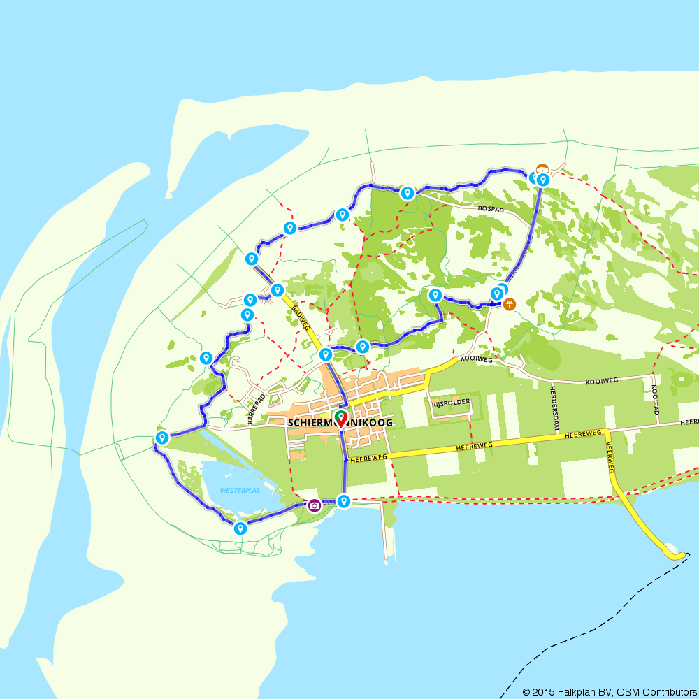 Tour of Westerplas - Schiermonnikoog - Cycling route | Route.nl