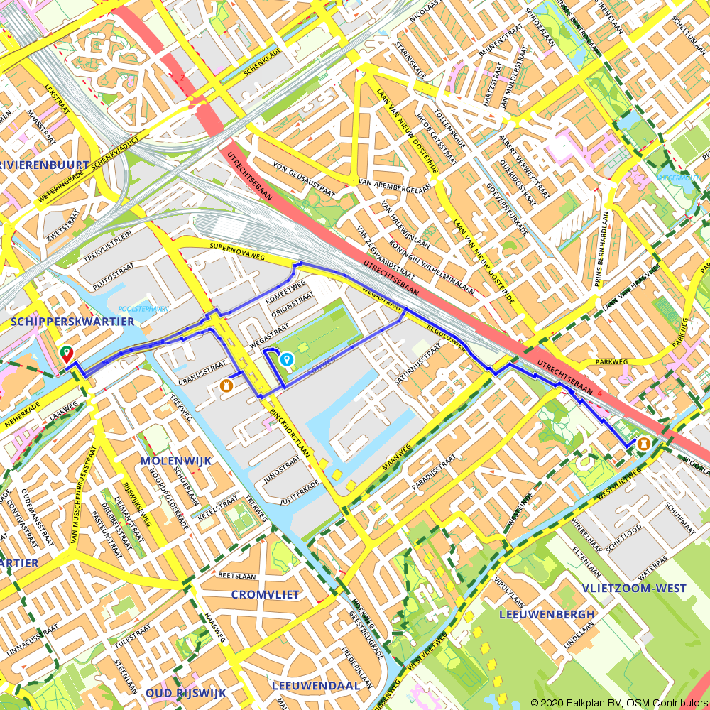 Tour of The Hague - The Hague - Hiking route | Route.nl
