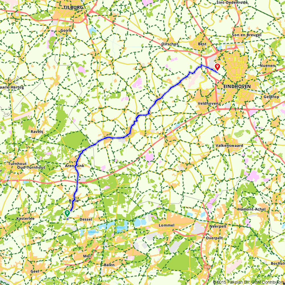 MM Dessel-Eindhoven 5-7 - Retie - Cycling route | Route.nl