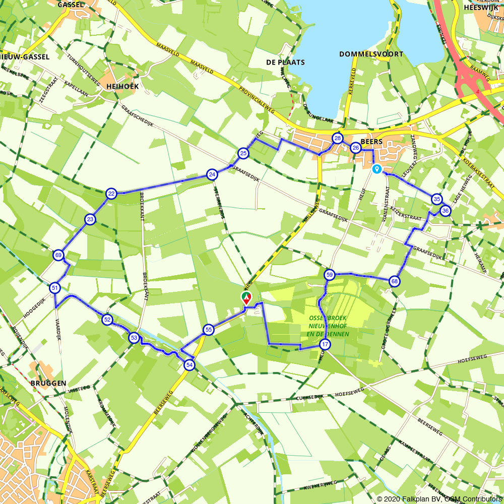 Landgoederenroute - Cuijk - Wandelroute | Route.nl