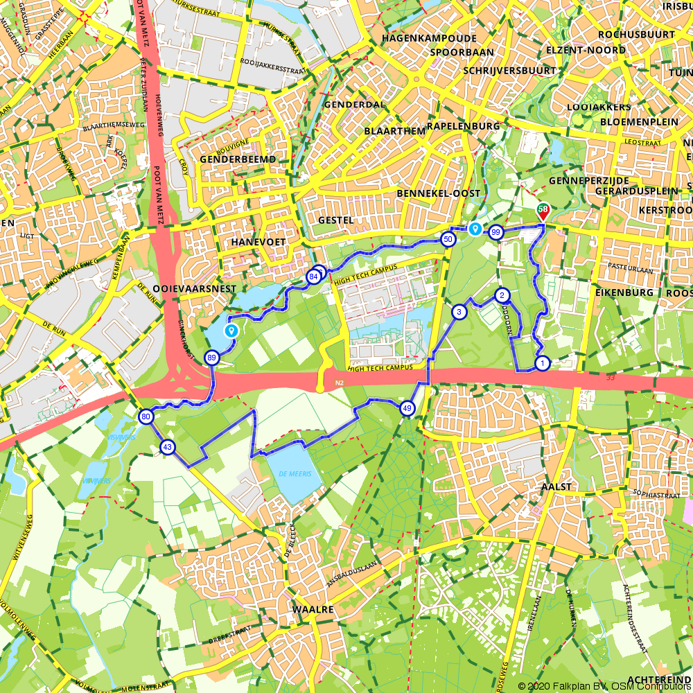 Eindhoven south, Dommel and Tongelreep tour, 12 km - Eindhoven - Hiking ...