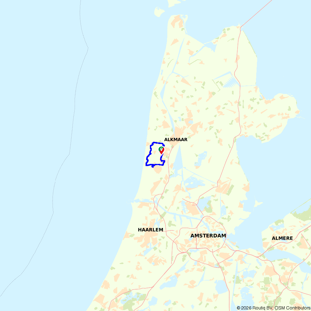 Tour of Heiloo and Castricum - Heiloo - Cycling route | Route.nl