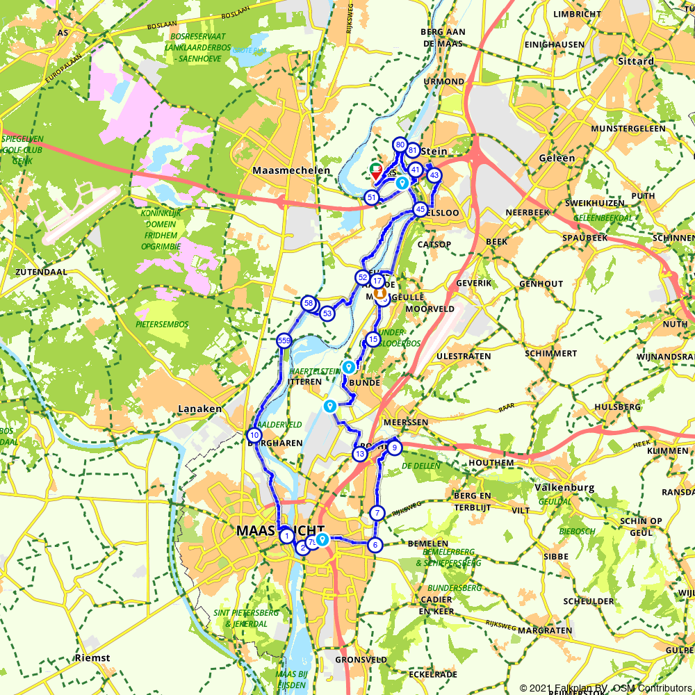Cycling through the beating heart of Limburg - Stein - Cycling route ...