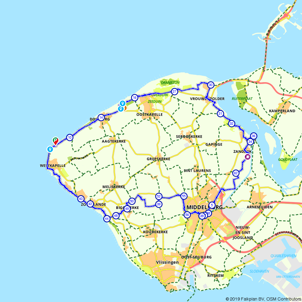 Tour of Westkapelle, Zoutelande and Veere - Veere - Cycling route ...