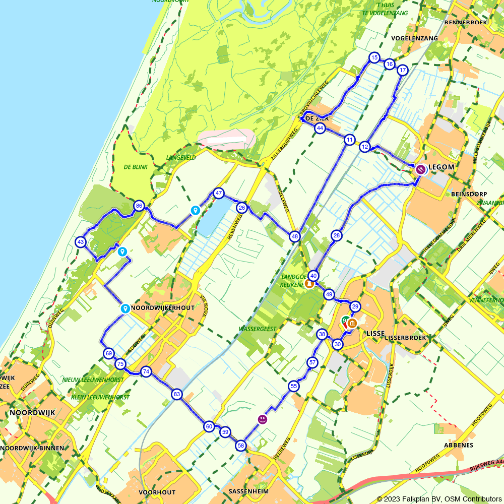 Cycling on the Dutch Flower Route - Lisse - Cycling route | Route.nl