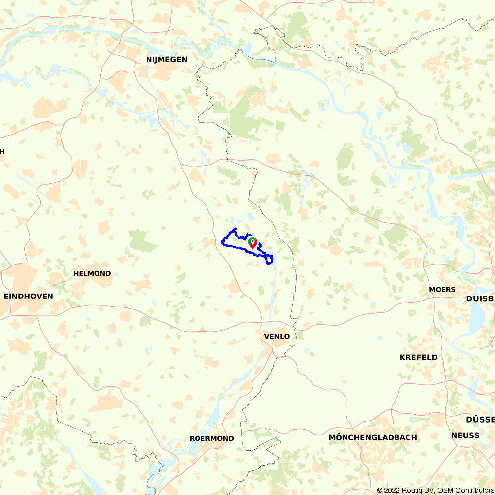 Meerlo, Broekhuizenvorst en Wanssum - Horst aan de Maas - Fietsroute ...