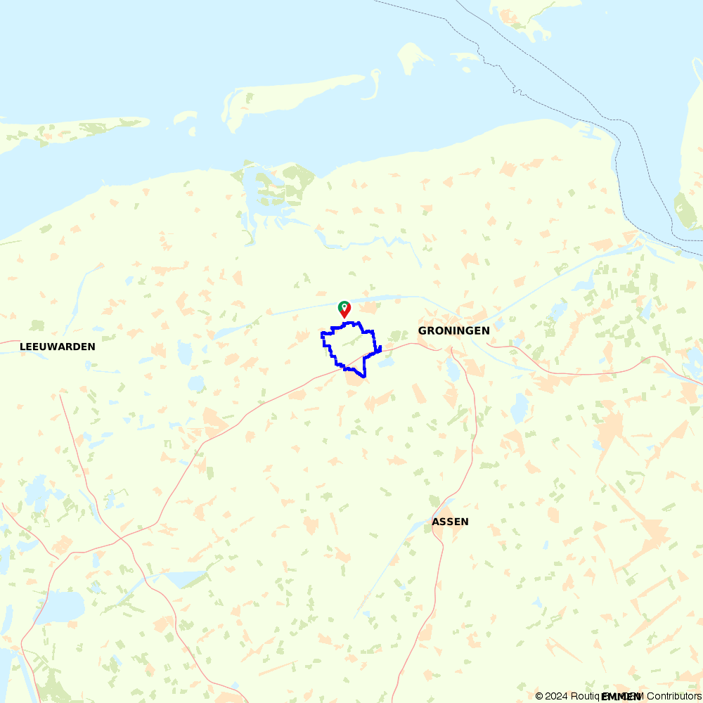 Niekerk, Leek and Enumatil - Westerkwartier - Cycling route | Route.nl
