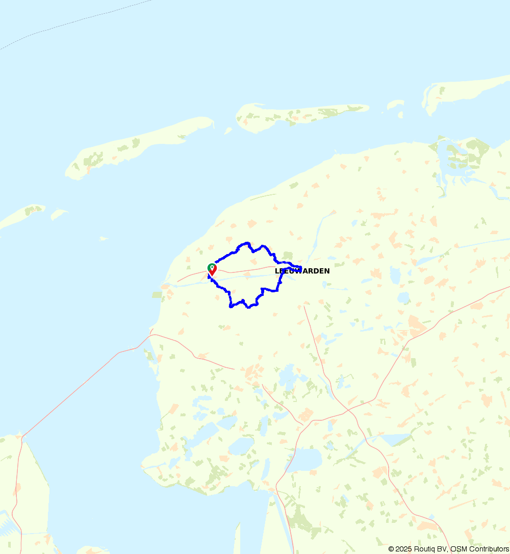 E-bike route Franeker, Marsum and Winsum - Waadhoeke - Cycling route ...